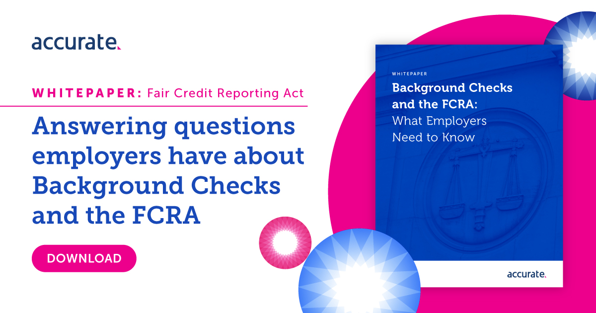 White Paper: Background Checks and the FCRA